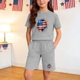 Afuyipoi Boys Girls 2PC Independence Day Sets (4-14 Years), 100%Cotton ...