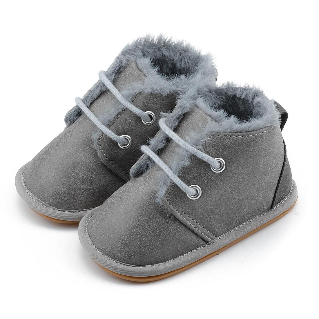 HsdsBebe Baby Girls Boys Cozy Fleece Boots Infant Winter Warm Shoes ...
