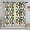 Blackout Kids Curtains,Brown Mud Splatter Monster Cartoon Trucks ...