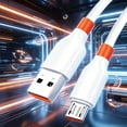 2-Pack Micro USB Charger Cable Compatible for Fujifilm INSTAX Share SP ...