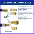 MI MADOL 3/8" Quick Connect, LP Gas Propane Natural Gas Hose Quick ...
