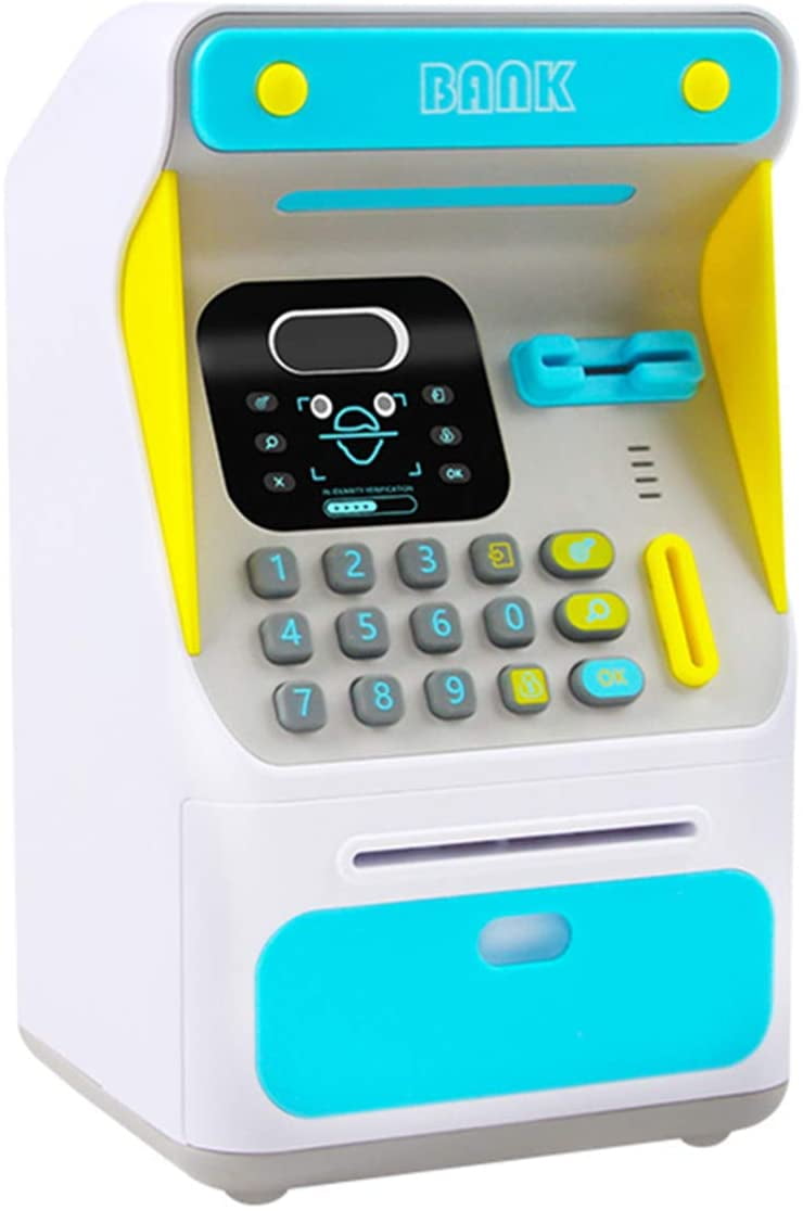 Mini ATM Money Bank with Electronic Lock Face Recognition Auto Scroll ...