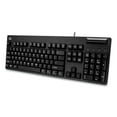 EasyTouch Smart Card Reader Keyboard AKB-630SB-TAA, 104 Keys, Black ...