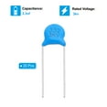 Uxcell 3.3nf 3kv High Voltage Ceramic Capacitor, 20 Pcs Ceramic Chip ...