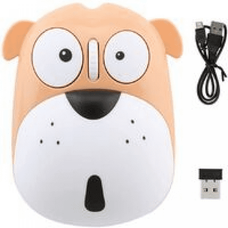 2.4GHz Wireless Mouse Cute Animal Dog Wireless Mouse Mini Rechargeable ...