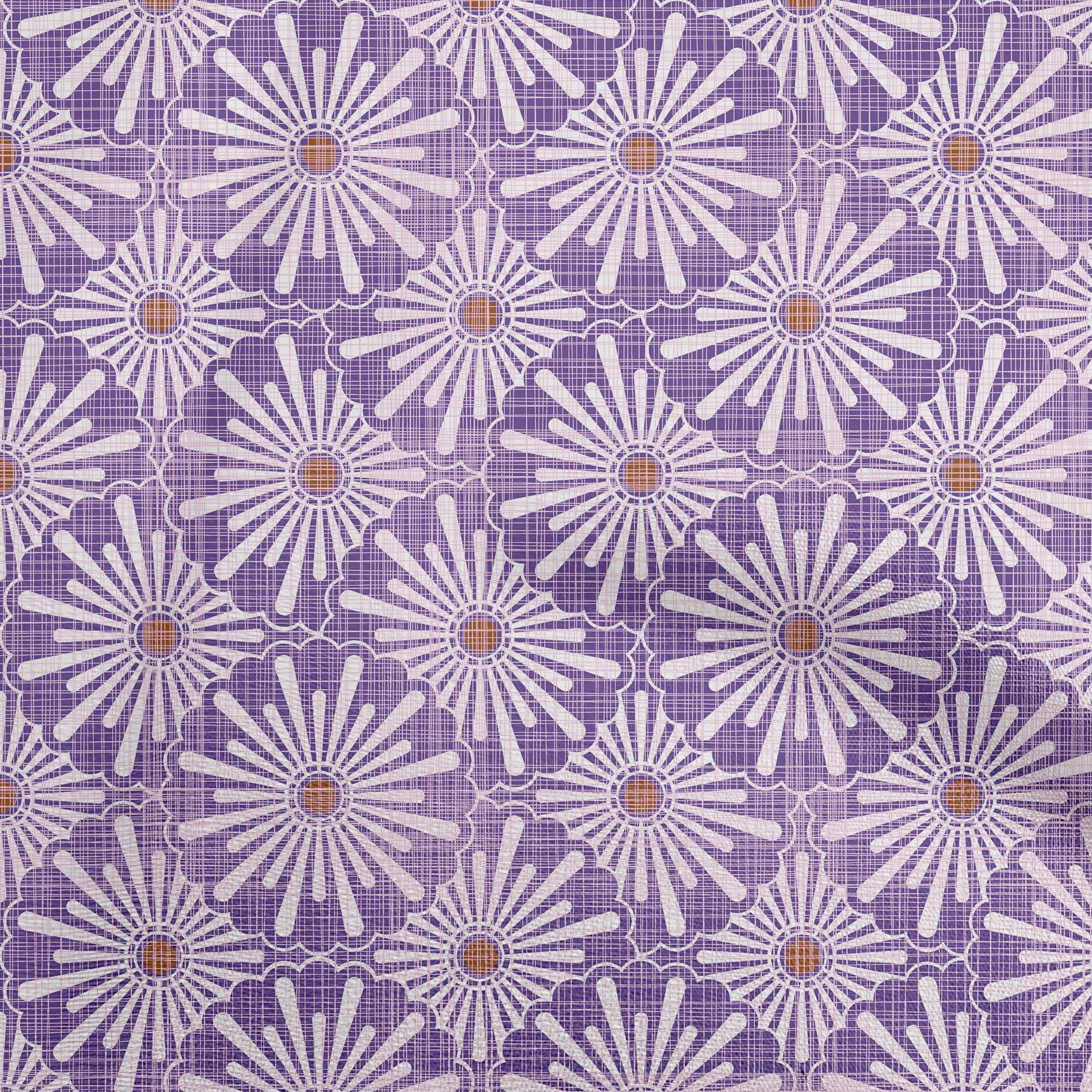 oneOone Cotton Flex Violet Fabric Asian Ornamental Sewing Material ...