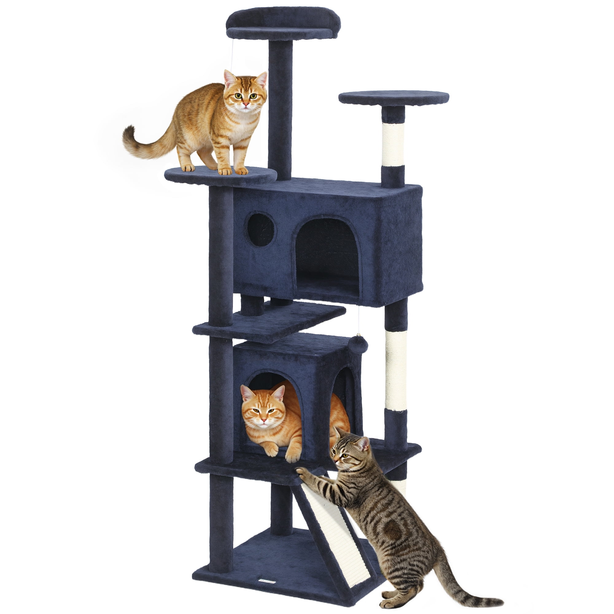 Click here for Pawhut 54 Cat Tree Tower With Scratching Posts  Ca... prices