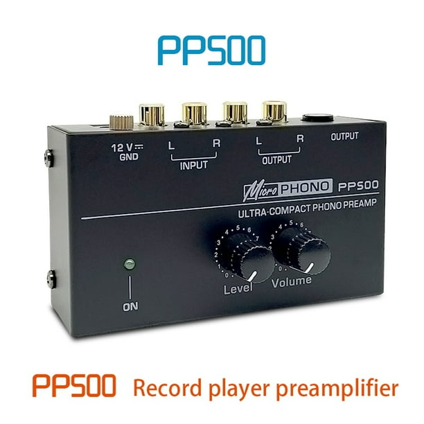 PP500 Record Player Preamplifier Vinyl Turntable Amplifier Preamplifier Turntable Volume Control ...