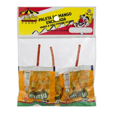 Payaso Mango & Chile Powder Suckers Candy, 1.5 oz - Walmart.com