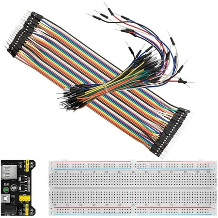 Breadboard 830 Point Solderless Prototype PCB Board Kit 40 Pin Line ...