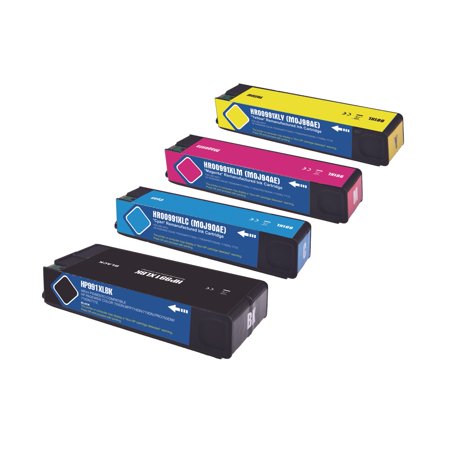 Compatible HP 990X Combo Ink Cartridge BK/C/M/Y By Superink | Walmart ...