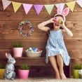 Butterfly Flower Garland Wreath, Artificial Decorative Hanging Ring, 10 ...