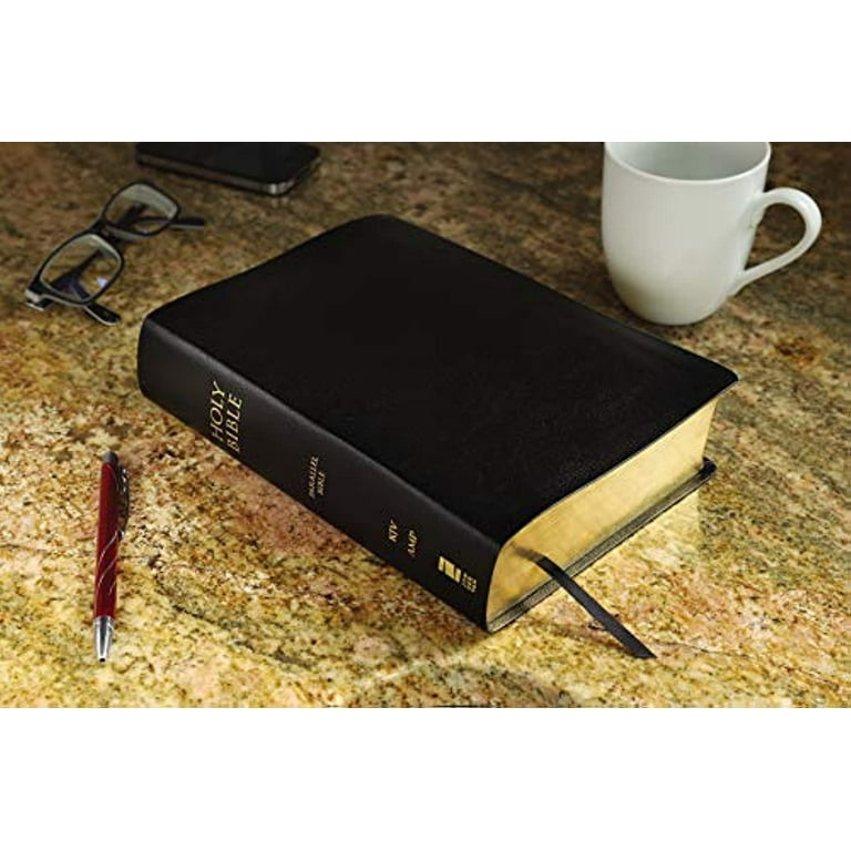 Kjv And Amplified Parallel Bible Large Print Bonded Leather Black Buy ...