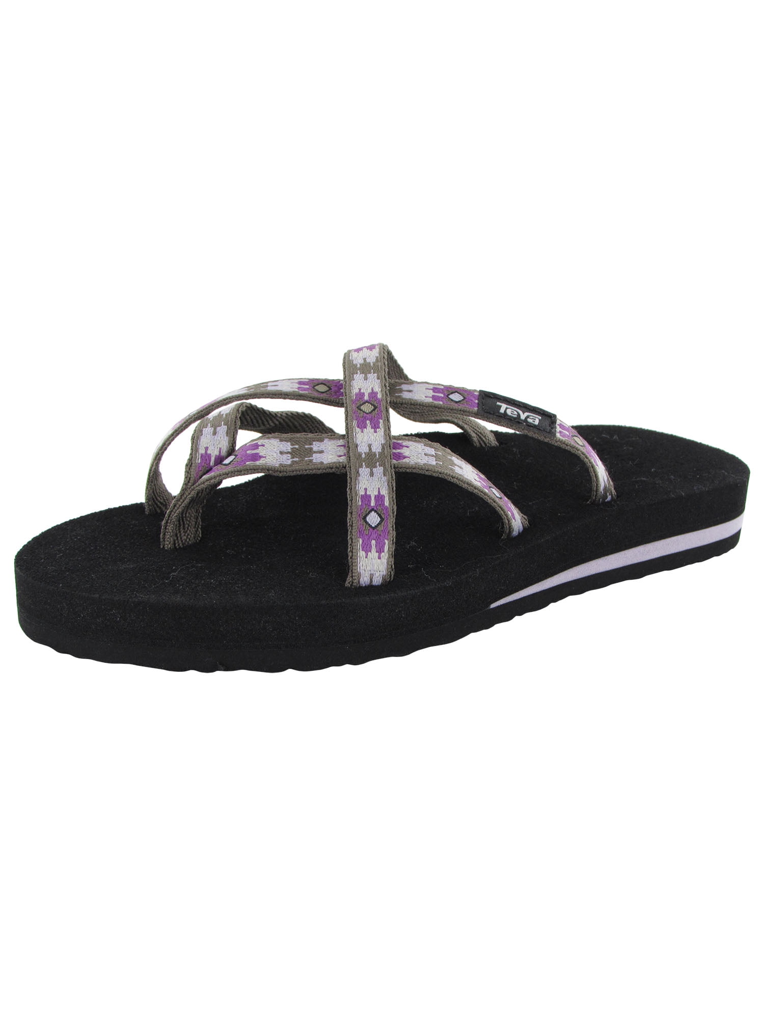 Teva Womens Olowahu Thong Flip Flop Sandal Shoes, Pana Orchid, US 5 ...
