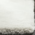 SAFAVIEH Luxe Paxton Solid Plush Polyester Shag Area Rug, Ivory, 2' x 3 ...