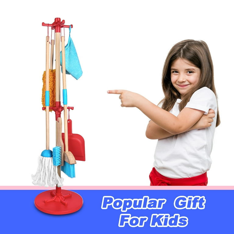 SUPER JOY Detachable Wooden Kids Cleaning Toy Set,, 46% OFF