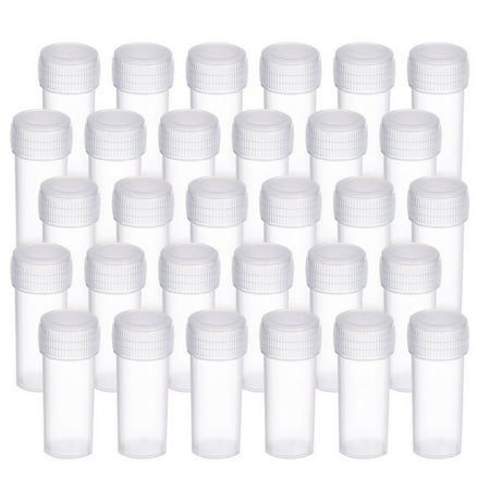 Hicarer 100 Pieces 5 ml Plastic Sample Bottles Mini Clear Storage Case ...