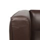 Noble House Denison Faux Leather 3 Piece Club Chair and Sofa Set, Dark ...