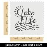 Lake Life with Anchor DIY Cookie Wall Craft Stencil - 4.5 Inch ...