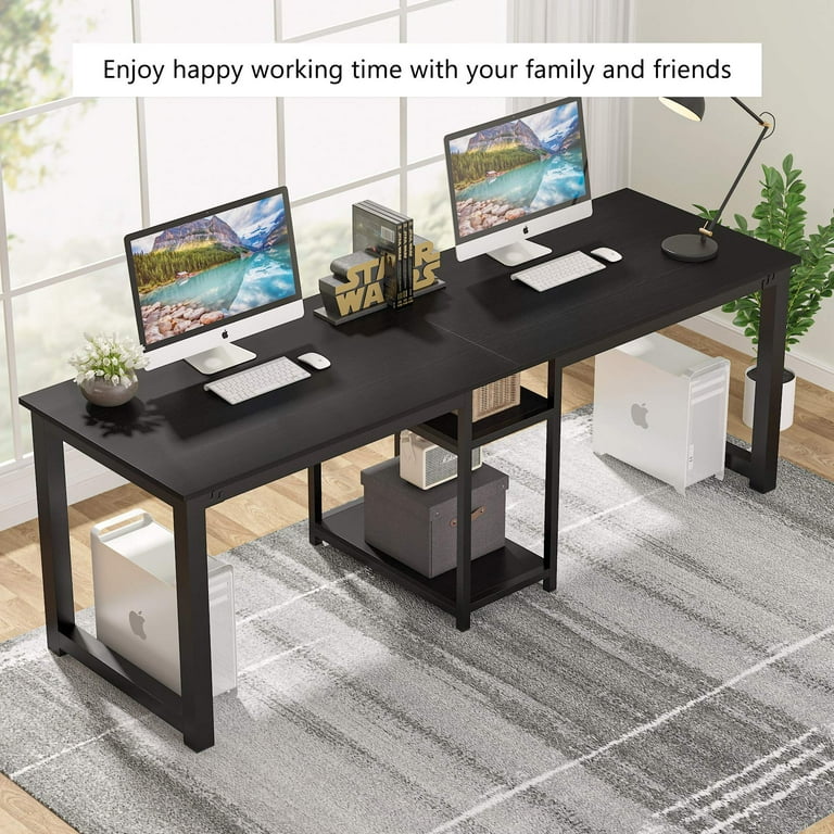 Tribesigns Two Person Desk, 78 Inches Computer Desk With, 52% OFF