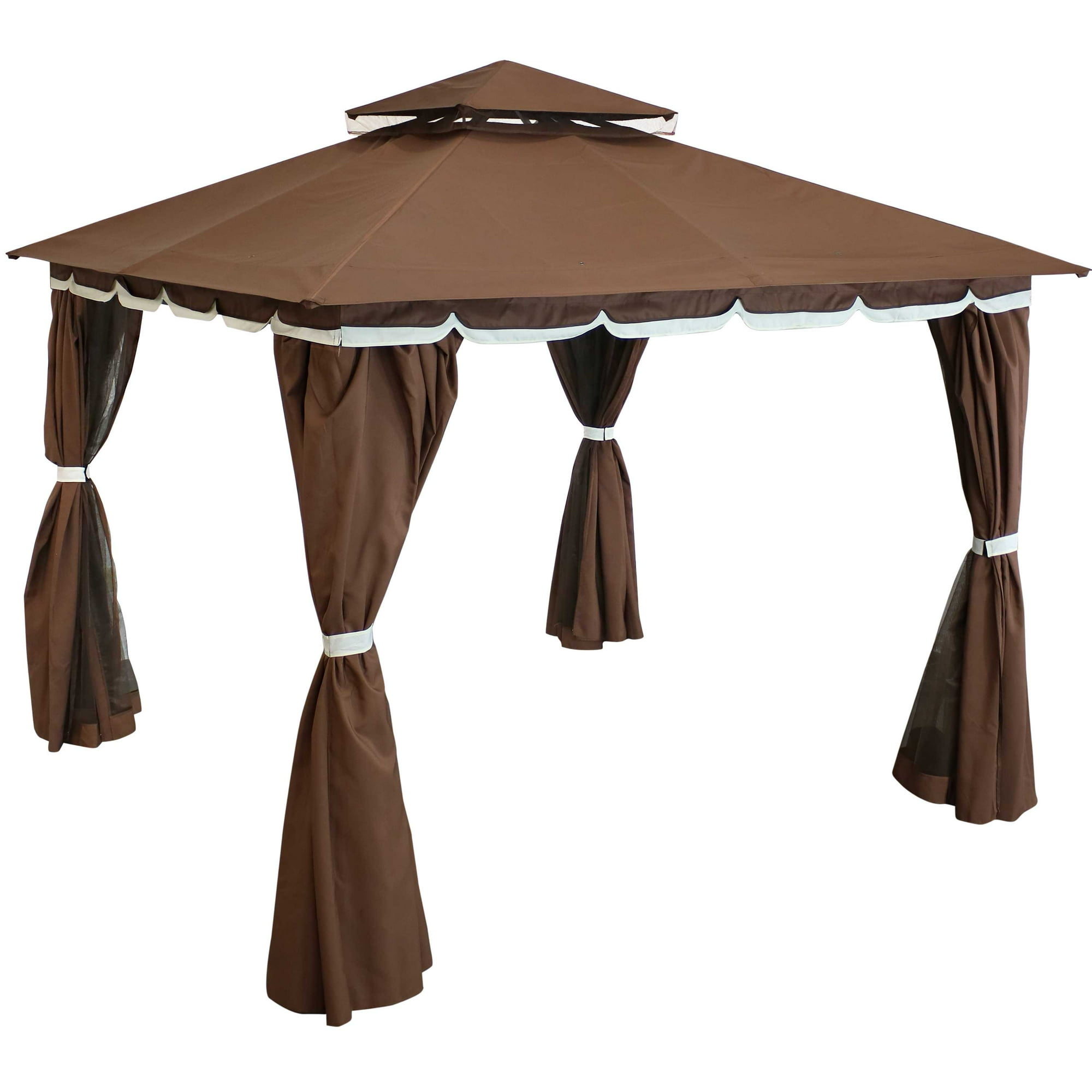 Click here for Sunnydaze Outdoor Rectangle Soft Top Patio Gazebo... prices