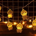 Battery Powered Mummy String Lights - LED Halloween Decorative Lights ...