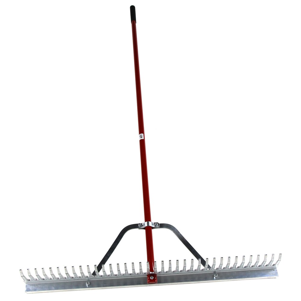 Midwest Rake LLC 14136 36 in. Red Aluminum Classic Rake - Walmart.com ...