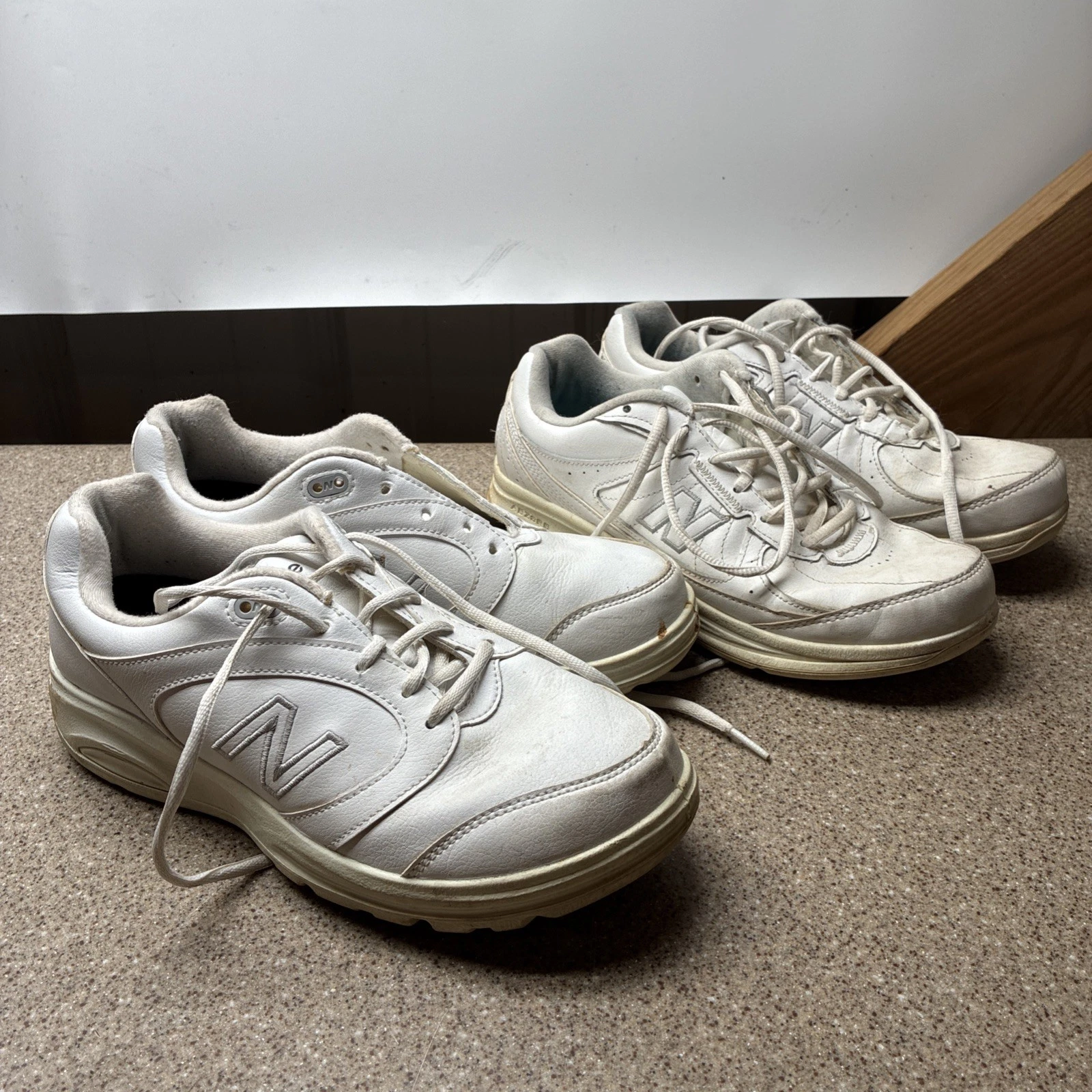 New Balance Mens 674 White Comfort Walking Shoes Size 8.5 9 MW674WT ...