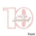 Big Dot of Happiness 10th Pink Rose Gold Birthday - Shaped Fill-In ...