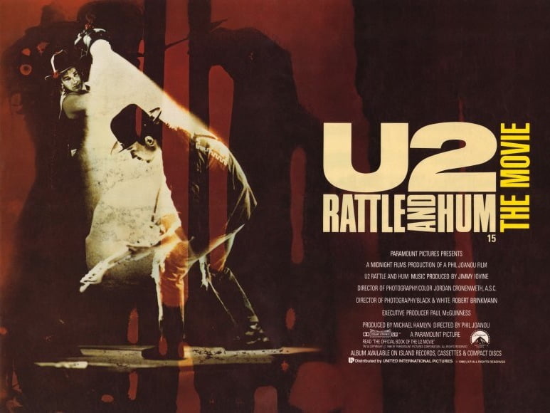 U2 Rattle & Hum (1988) 30x40 Movie Poster - Walmart.com