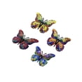 4 Pack Colorful Metal Butterfly Wall Decor, Hanging Art Ornaments for ...