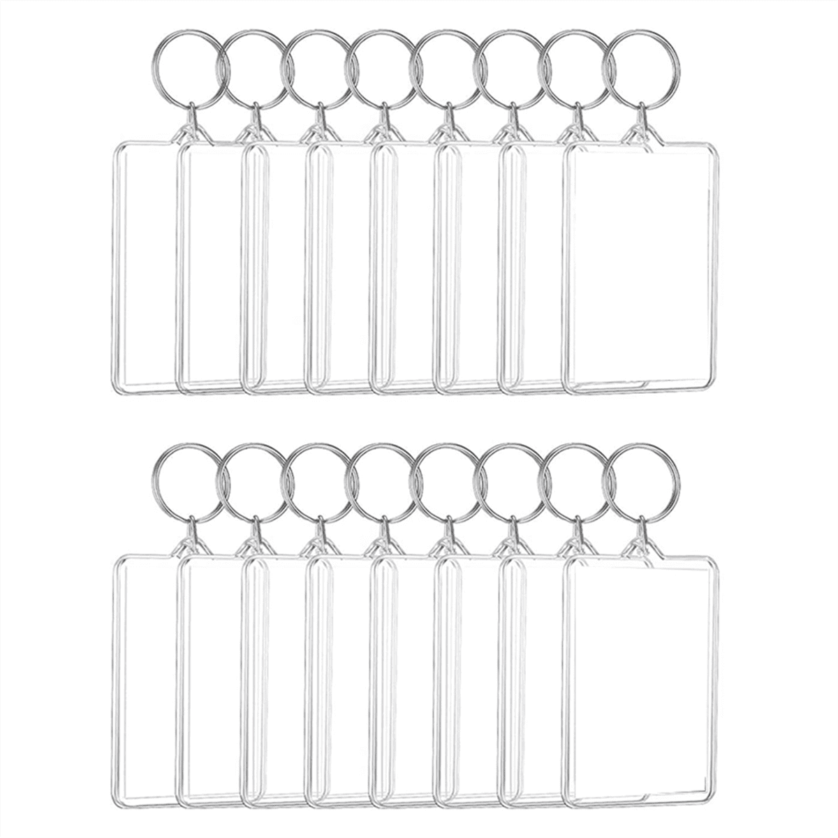 Click here for Unbranded 16pcs Acrylic Photo Frames Keychain Hold... prices