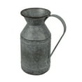 Contemporary Home Living 10.5" Gray Cylindrical Galvanized Milk Jug ...