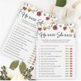 Bridal Shower Card Game Set, 4 Activities for 30 Guests, Floral Design ...