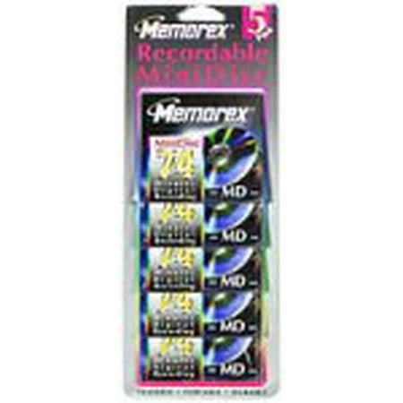 Memorex MD 74 Mini Disc (5-Pack) (Discontinued by Manufacturer ...