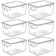 Clear Plastic Stackable Storage Bins With Lids, Pantry Organizers And ...
