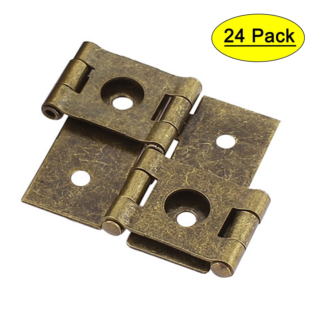 Uxcell 46mmx54mm Retro Style Double Acting Folding Screen Hinge Bronze ...