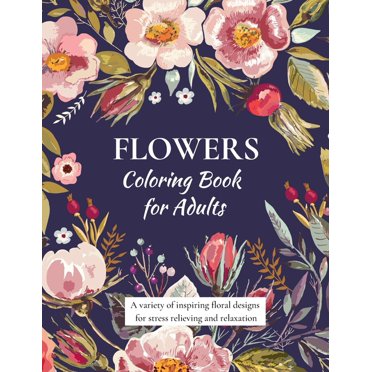 Decorative Flower Patterns Colouring Book: Beautiful intricate floral ...