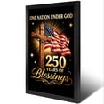 Affixzi USA 250 Poster Patriotic Independence Day Decor 1776-2026 Art ...