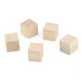 SEUNMUK 400 Pcs 1 inch Natural Unfinished Wood Blocks, 25mm Small ...