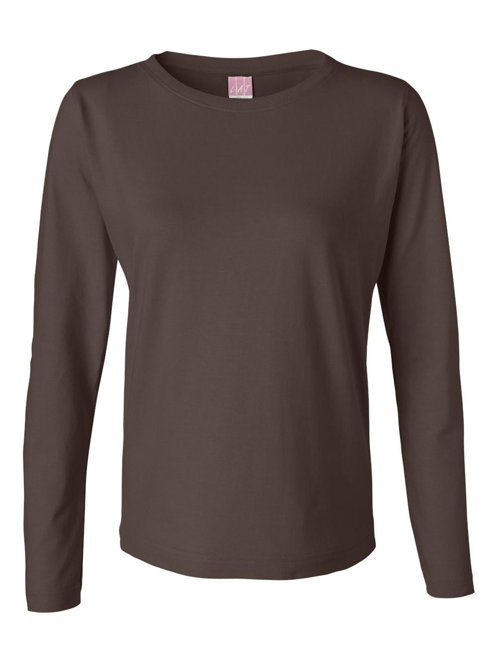 LAT T-Shirts - Long Sleeve Women's Long Sleeve Premium Jersey Tee ...