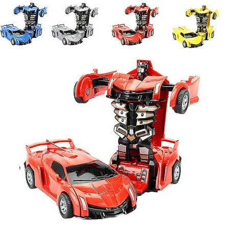 Bjxy Two-in-one Transforming Robot Car Lamborghini Model Mini Automatic ...