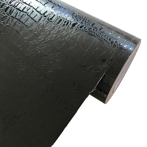 Black Leather Grain Texture Vinyl Car Wrap Sticker Decal Film Sheet ...
