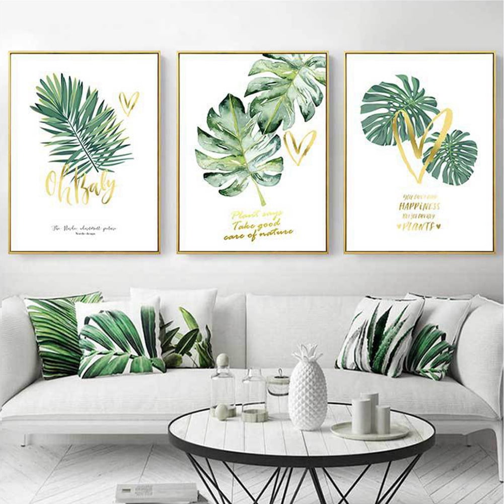 Click here for Ylshrf Green Plants Leaves Wall Painting Picture P... prices