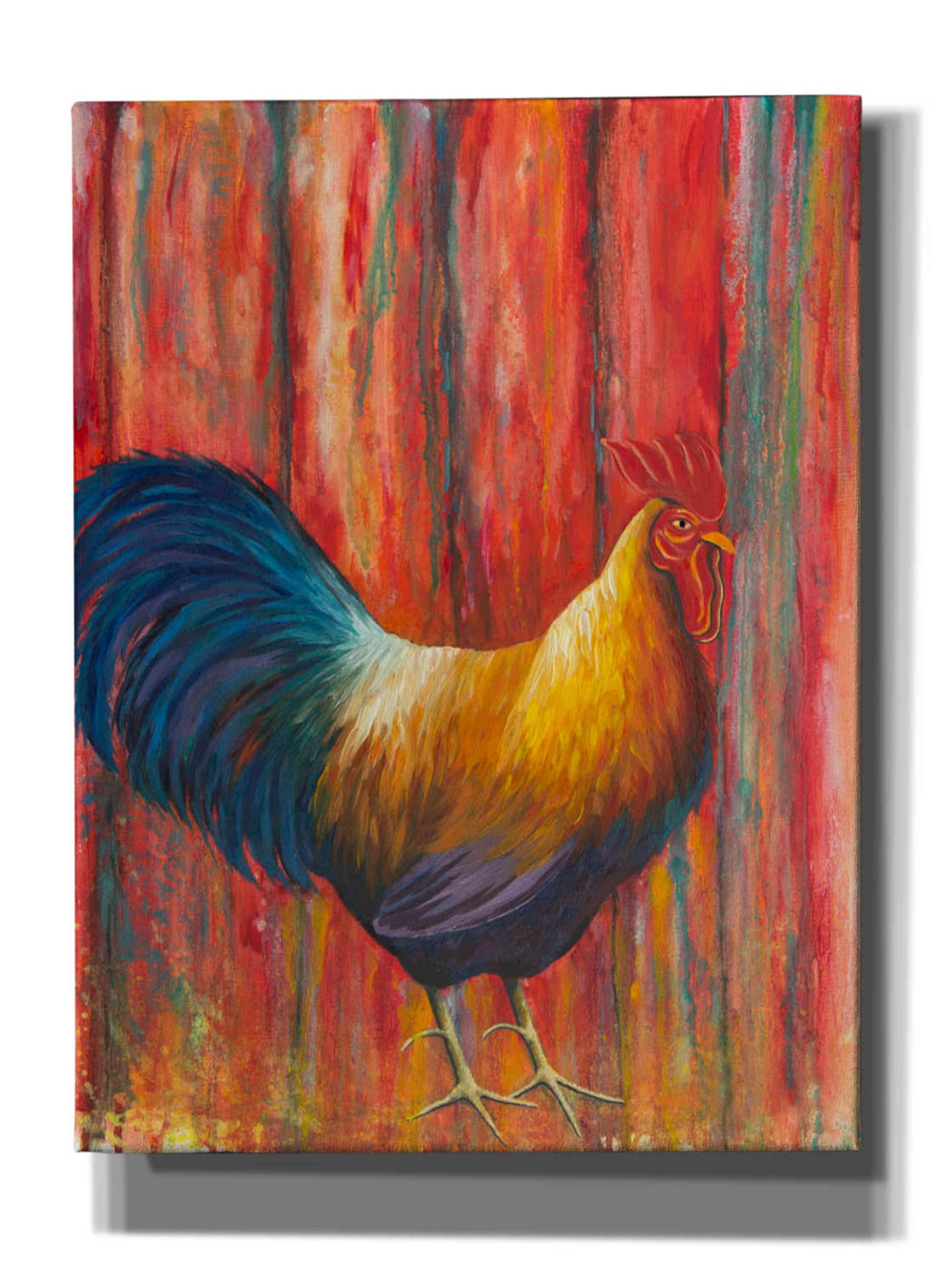 Epic Graffiti 'Mr. Rooster' by Michelle Faber, Canvas Wall Art, 12"x16 ...