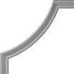 10 1/4"W x 10 1/4"H Foster Running Coin II Panel Moulding Corner ...