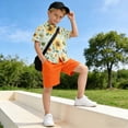 BZSMCE Short-Sleeve Button-Down Shirt Summer Sunflower Bee Pattern For ...