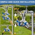 HRTGFD-304 Stainless Steel Garden Hose Splitter 2 Way, Heavy Duty 3/4 ...