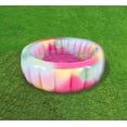 Packed Party Luxe Multi-Color 59" Round Soft-Sided 3-Ring Inflatable ...