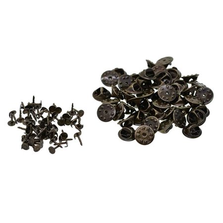 50 Sets of Fasteners Butterfly Clips for Badge Pin Pins - Bronze ...